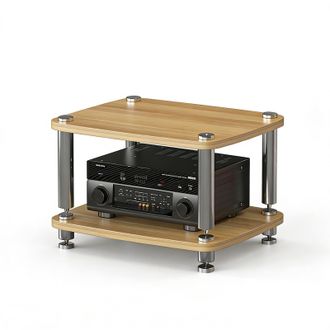 Generic HiFi Regal Audio-Rack, Druckerst&auml;nder, AV-Medienst&auml;nder mit sto&szlig;d&auml;mpfenden Fu&szlig;rasten, Audio-Rack-Tower for DVD-Player, Spielekonsole, TV-Box, WLAN-Rou