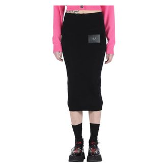 N&deg;21 Schwarzer Baumwoll-Bleistiftrock - - Skirts - Damen - Schwarzk - XL