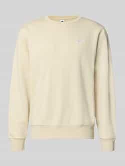 Nike Sweatshirt mit Label-Stitching und Rundhalsausschnitt