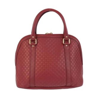 Gucci Pre-owned Micro Guccissima Leather 2way bag - Femme - Pre-owned - Rouge - Taille: ONE Size