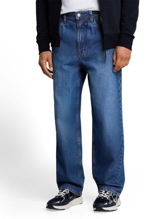 Tom Tailor Denim 5-Pocket-Jeans TOM TAILOR DENIM Style ELLIOT Baggy, Herren, Gr. 32, L&auml;nge 32, blau (blau denim), Denim/Jeans, Obermaterial: 100% Baumwolle. Futter: 65
