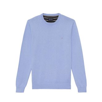 Eden Park Pull Bleu &Agrave; Col Rond En Coton Old Ref Pp