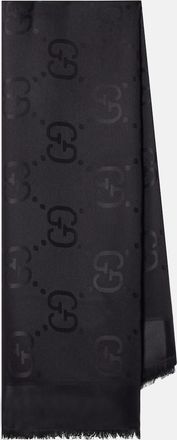 Gucci &Eacute;charpe GG en jacquard de soie et laine