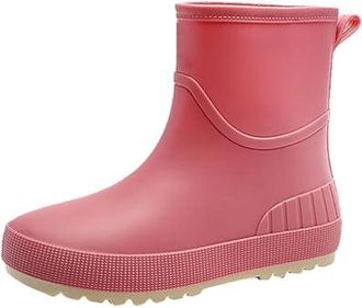 Generic Chaussures de pluie japonaises mi-mollet pour femmes, chaussures aquatiques &agrave; lext&eacute;rieur non mi-mollet, bottes de pluie courtes pour adultes, bottes d