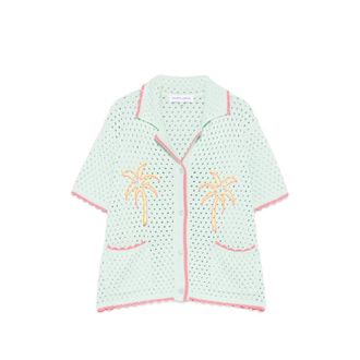 Maison Labiche Souchier Palm Crochet Shirt