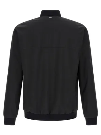 Herno Water-Repellent Functional Bomber Jacket - Black