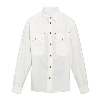 Versace Hemd mit Taschen - - Shirts - Herren - Wei&szlig; - M