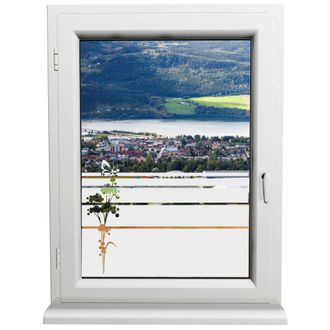 Indigos UG Glasdekorfolie - sch&ouml;ner Schmetterling - Sonnenschutz H50Line - Sichtschutzfolie - Fensterfolie - f&uuml;r die K&uuml;che, Bad ans Fenster, Sichtschutz - selbst