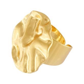 Dansk Copenhagen Elysian Verstellbarer Ring mit unregelm&auml;&szlig;iger Kurve - - Accessories - Damen - Gelb - ONE SIZE