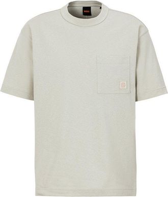 HUGO BOSS T-Shirt Te cotton mit Logobadge