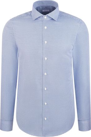 Seidensticker Herren Comfort Fit Langarm Business Hemd, Blau, 41
