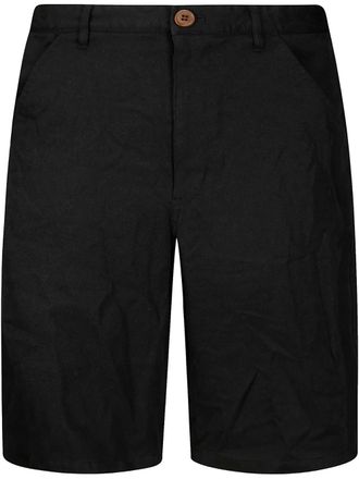 Comme Des Garçons bermuda à plis marqués - Noir