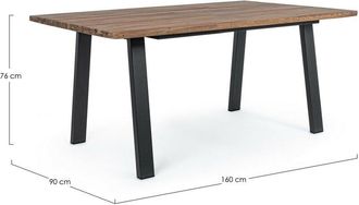 Hellin Hellin - Oslo Gartentisch aus Naturholz