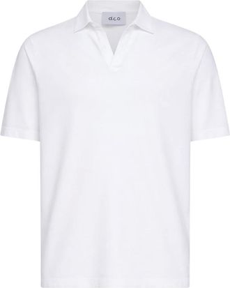 D4.0 Homme, Tops, Blanc, Taille: M Cotton Polo