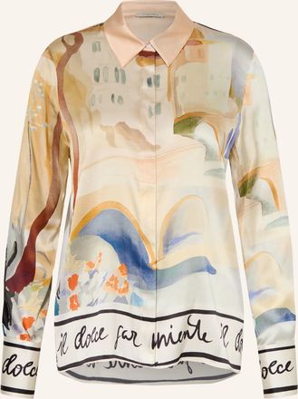 Lilienfels Lilienfels Hemdbluse Aus Seide weiss