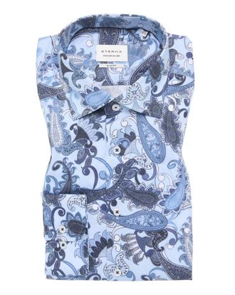 Eterna B&uuml;gelfreies Hemd aus Baumwolle mit Paisley-Muster, Slim Fit in