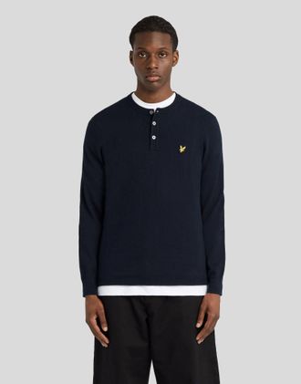 Lyle & Scott Cotton Merino Henley Pullover