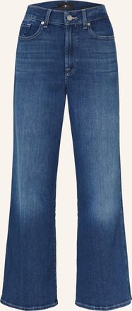 7 For All Mankind Wide Leg Jeans Lotta Ankle blau