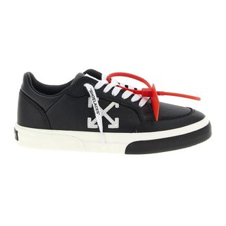 Off-white New Low Vulcanized Leather Sneakers - - Shoes - Herren - Schwarzk - 44 EU