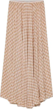 Forte_Forte Femme, Jupes, Multicolore, Taille: 38 FR Diamond Jersey Pleated Skirt