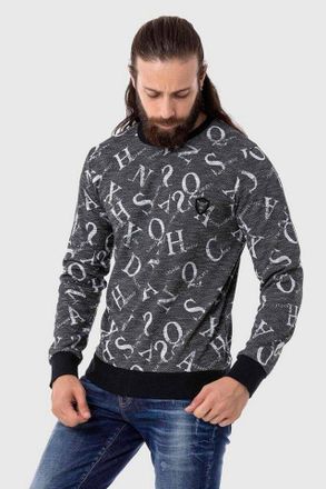 Cipo & Baxx Sweatshirt Sweatshirts (1-tlg) mit Allover-Print