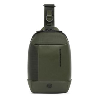 Piquadro Sac bandouli&egrave;re pour t&eacute;l&eacute;phone en tissu avec protection Rfid - Homme - Sacs - Vert - Taille: ONE Size