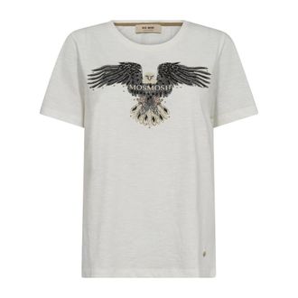 Mos Mosh Deko Tee Top mit Verzierungen - - Tops - Damen - Beige - M