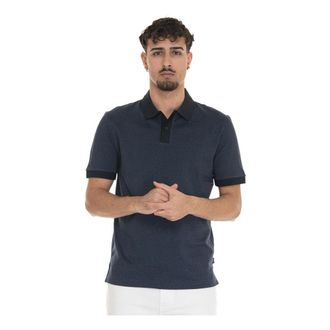 HUGO BOSS Homme, Tops, Bleu, Taille: M Polo &agrave; manches courtes avec motif carreaux
