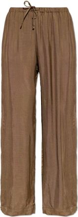 R&oacute;he Femme, Pantalons, Brun, Taille: 36 FR Plaid Pattern Pantalons