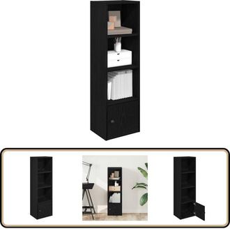 vidaXL Vidaxl - Bücherregal Schwarz Eichen-Optik 31x24x102 cm Holzwerkstoff