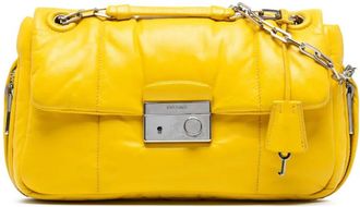 Prada sac porté épaule Bomber Sound Lock Chain Flap (2013-2025) - Jaune