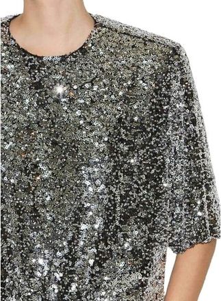 Isabel Marant Top Helga manches courtes en sequins