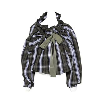 Patou Ikonische Bluse mit Schleifen-Detail und R&uuml;schen - - Blouses & Shirts - Damen - Gr&uuml;n - XS