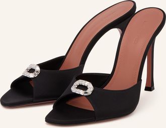 Amina Muaddi Amina Muaddi Mules Camelia Mit Schmucksteinen schwarz