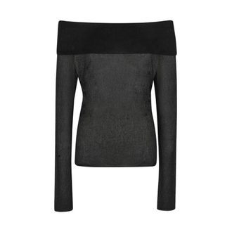 Roberto Collina Damen, Strickwaren, Schwarzk, MGr&ouml;&szlig;e