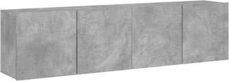 vidaXL TV-Wandschr&auml;nke 2 Stk. Betongrau 80x30x41 cm Vidaxl