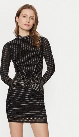 Guess Coctailkleid 5RGK30 6218A Schwarz Regular Fit