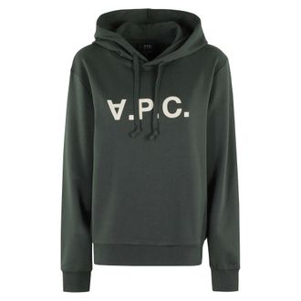 A.P.C. A.p.c., Femme, Sweatshirts et sweats &agrave; capuche, Vert, Taille: 34 FR Grand VPC SweaT-shirt