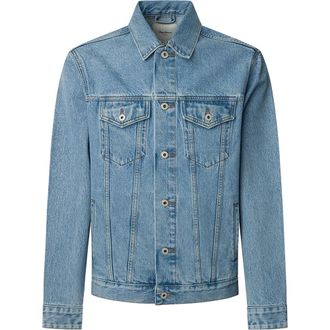 Pepe Jeans London Herren Regular Jacket Jacke, Blau (Denim-NC9), L, Blau (Denim-NC9), L