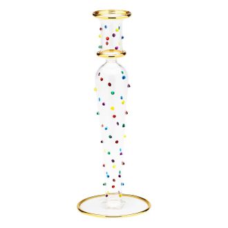 Anna + Nina Bougeoir Confetti en verre Anna + Nina