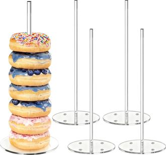 Generic M&ouml;nchshalter Party Party - Klarer Bagel Display Tower, 5-teilige Dessertst&auml;nder, Dekorative S&uuml;&szlig;igkeitenhalter, Leicht, Haltbares Material, Leicht zu m