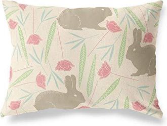 Bonamaison Le Jardin du Lin Kissenbezug Zierkissenbezug Motiv Zufälliges Kissenbezug, Für Bett, Auto, Sofa, Haus, Wohnzimmer, Schlafzimmer, Dekoration, 45x60 Cm 