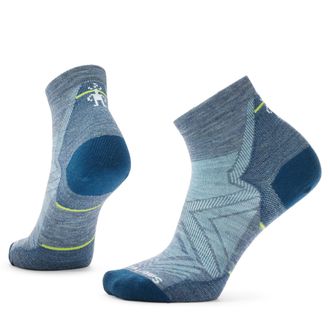 Smartwool Damen Womens Ankle Socks Run Zero Cushion Kn&ouml;chelsocken, Zinnblau, M (2er Pack)
