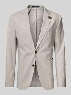 Joop Taillierter Sakko aus Baumwoll-Woll-Mix mit Leinen-Anteil Modell Hoverest