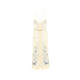 Self Portrait Femme, Robes, Multicolore, Taille: 34 FR Floral Midi Dress