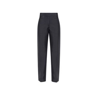 Versace Femme, Pantalons, Gris, Taille: 34 FR Wool Pleated Pantalons