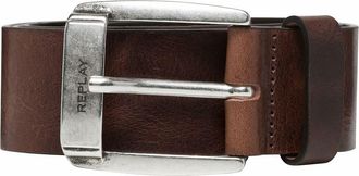 Replay Herren G&uuml;rtel aus Leder, Fade Tobacco 117 (Braun), 100