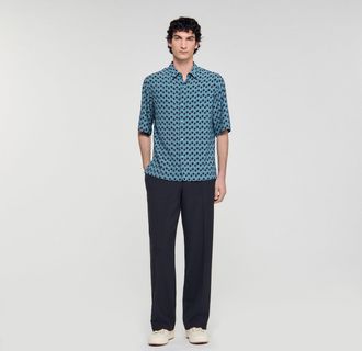 Sandro Hemd mit Seil-Print