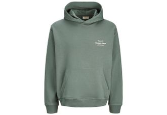 Jack & Jones Kapuzensweatshirt Jack&Jones XXL Hoodie gr&uuml;n R&uuml;ckenprint JORNORREBRO