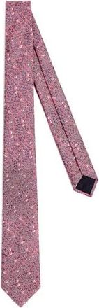 Au Printemps Paris Cravate jacquard floral en soie